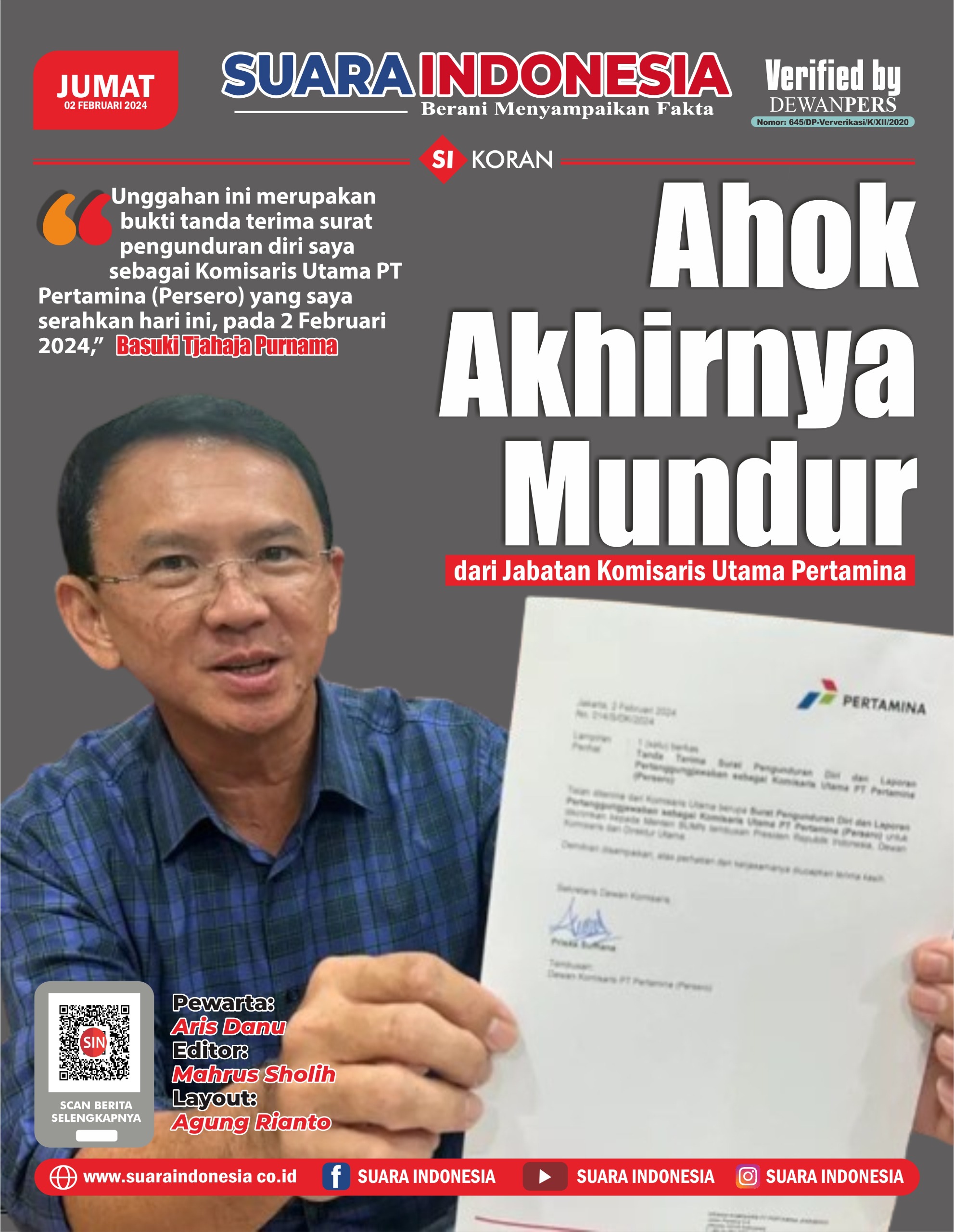 EDISI, 02 FEBRUARI 2024 - Sumber : Suaraindonesia.co.id - BeritaSatu ...