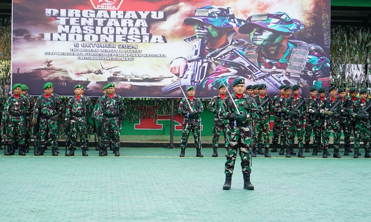 Upacara HUT ke-79 TNI, Dandim 0117/Aceh Tamiang Bacakan Amanat Panglima - SUARA INDONESIA