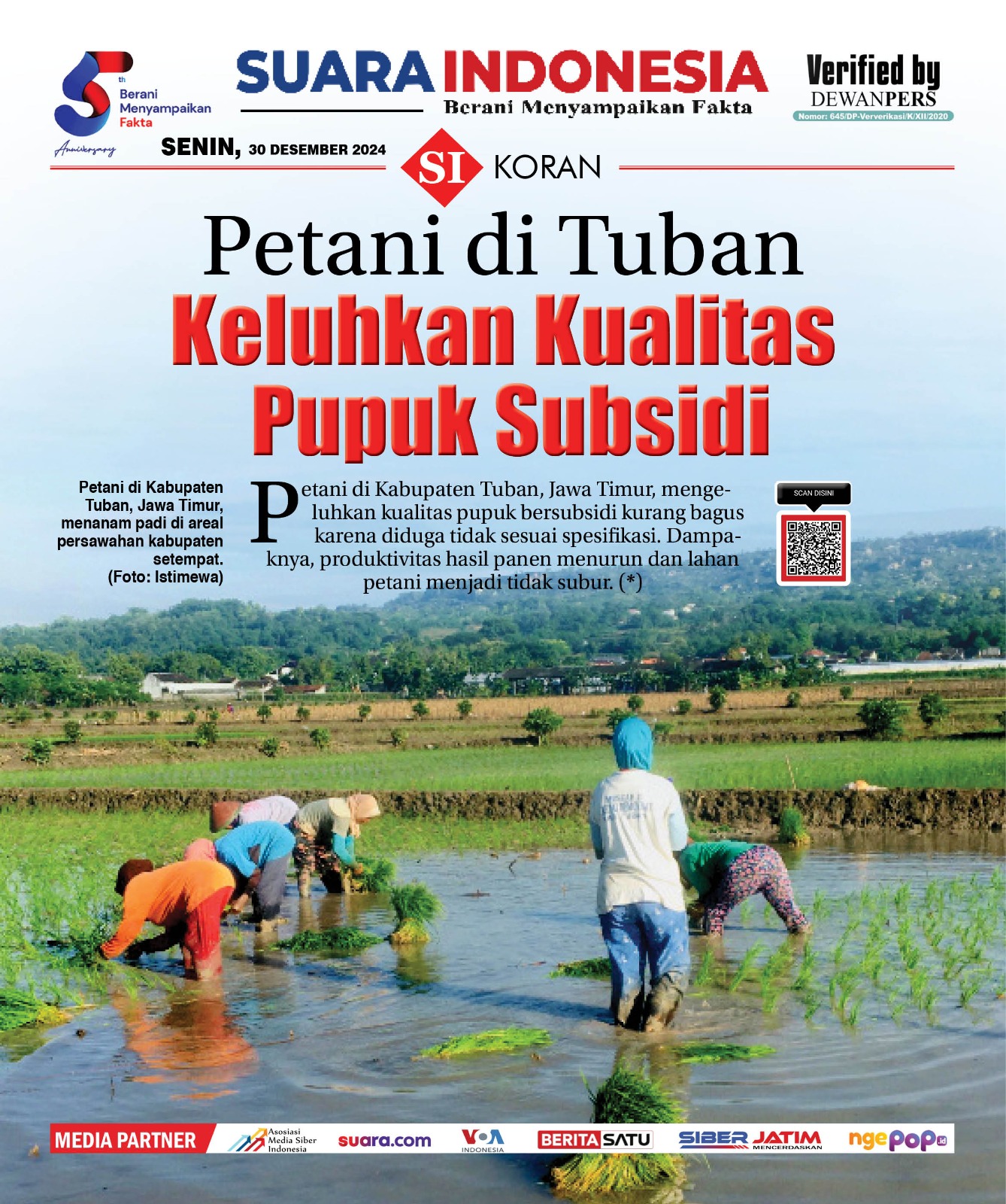 EDISI, 30 DESEMBER 2024 - SUARA INDONESIA