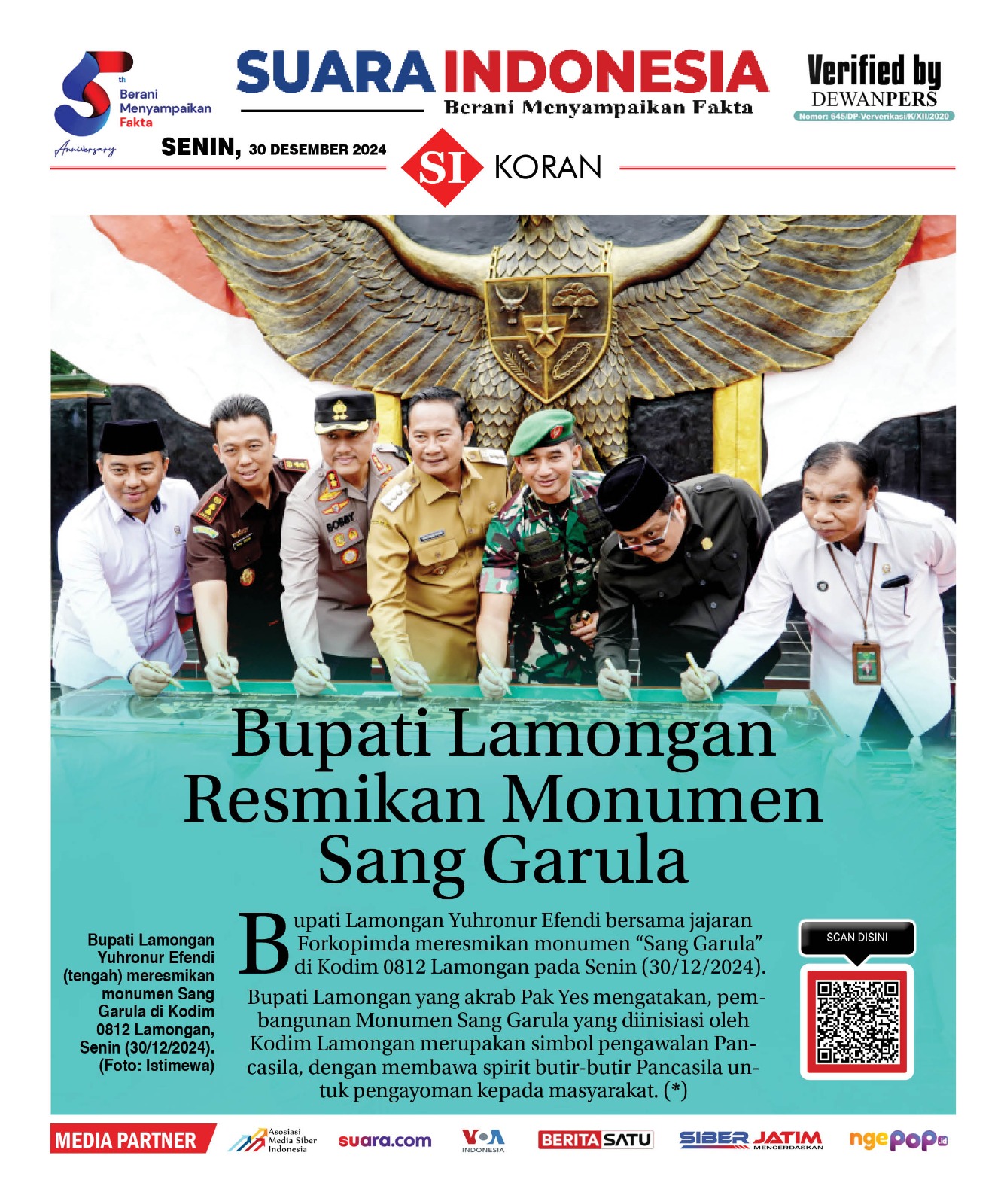EDISI, 30 DESEMBER 2024 - SUARA INDONESIA
