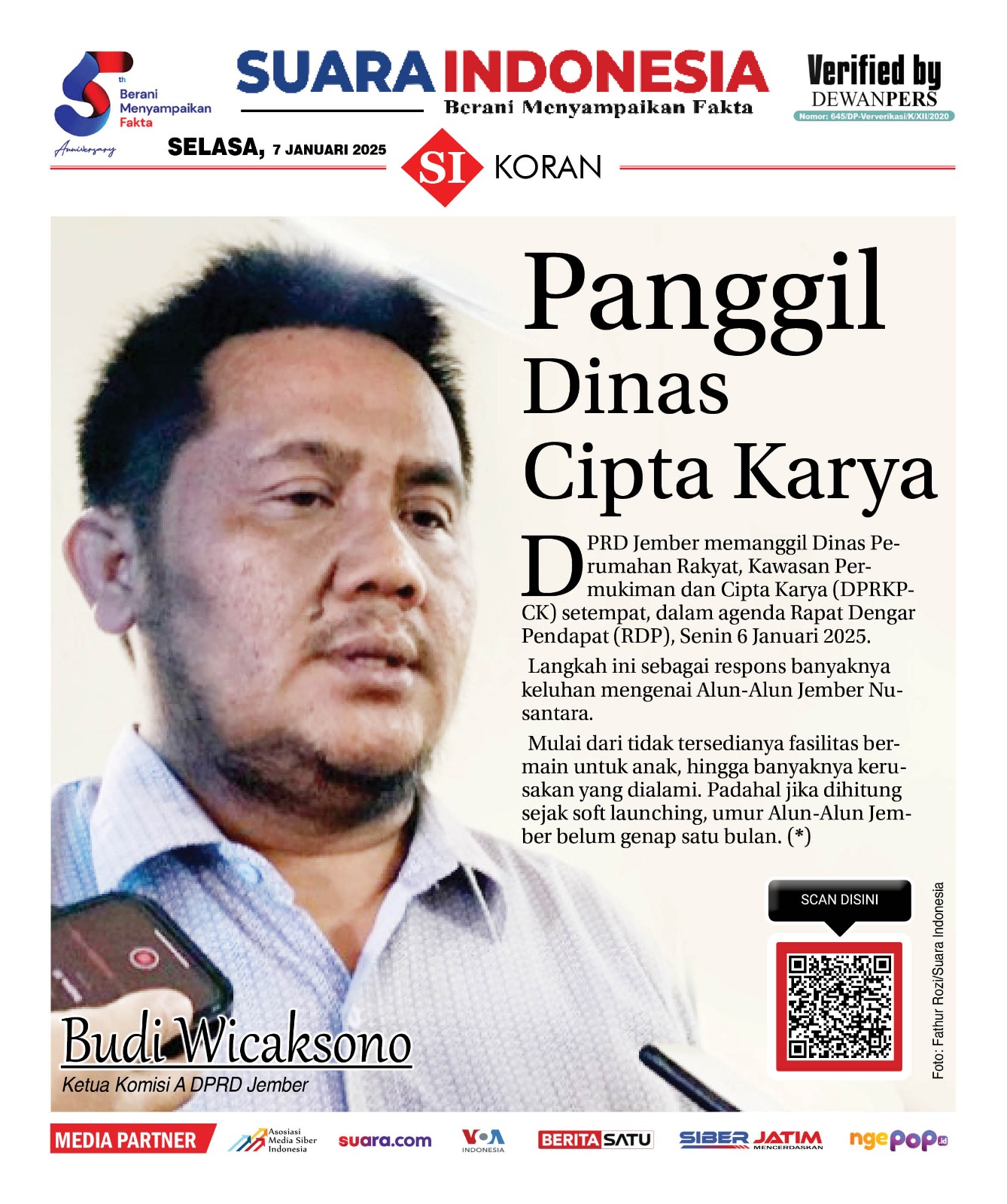 EDISI, 7 JANUARI 2025 - SUARA INDONESIA