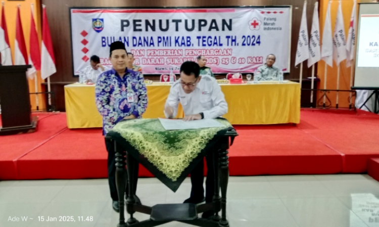 Perolehan Bulan Dana PMI Kabupaten Tegal Tahun 2024 Capai Rp 2,4 Miliar, Peringkat Ketiga se ...