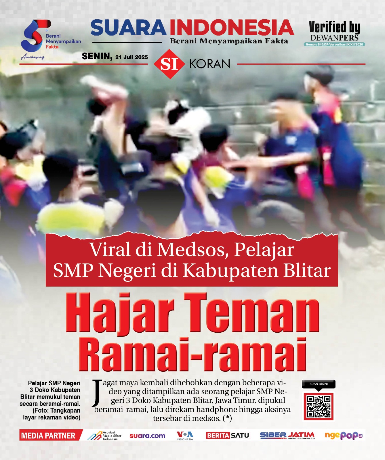 EDISI, 21 JULI 2025 - SUARA INDONESIA